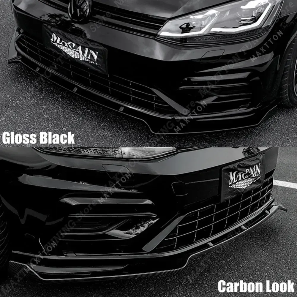 Carbon Fiber Car Front Bumper Splitter Lip Diffuser Body Kit Spoiler ...