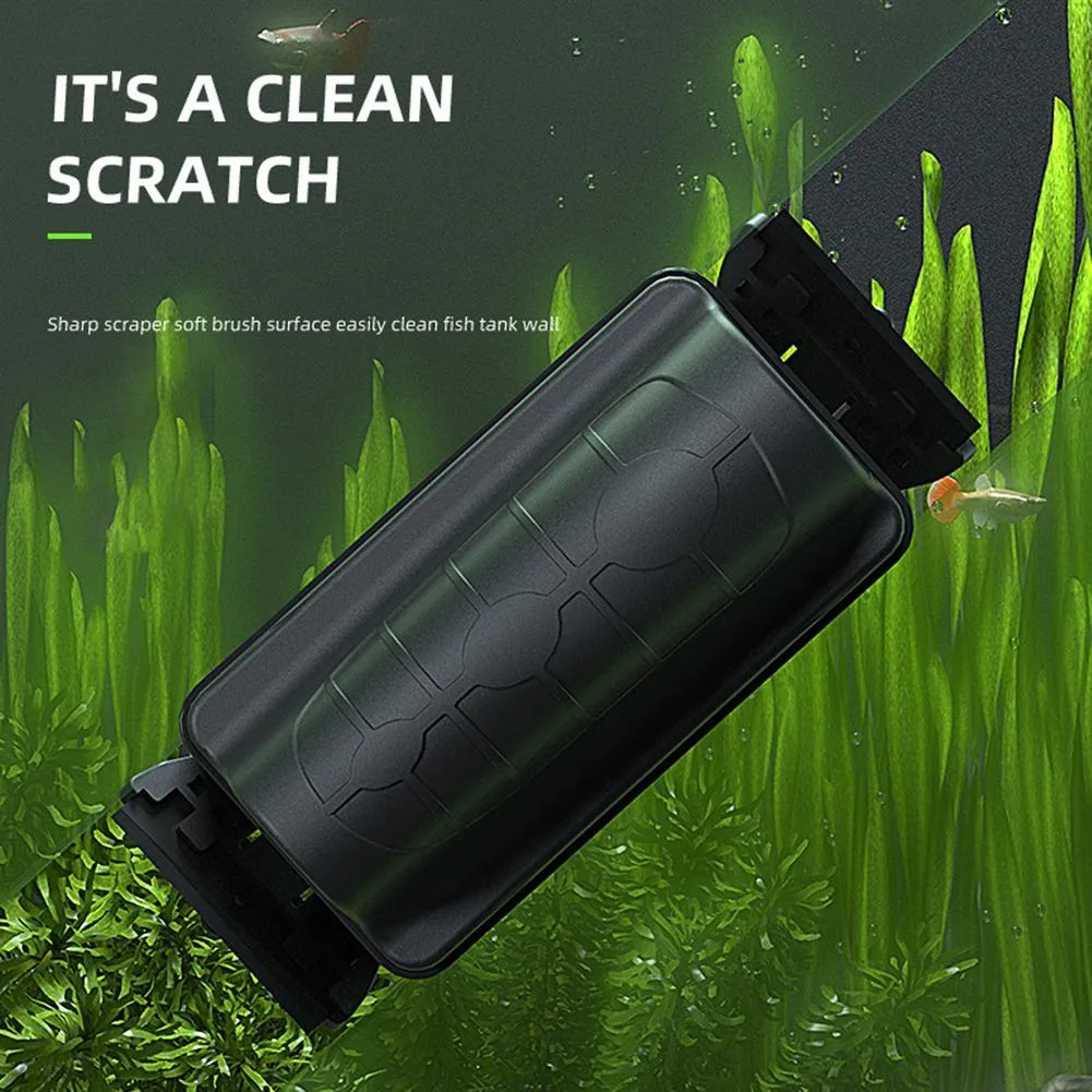 New Aquarium Magnetic Brush for Fish Tank Glass Algae Cleaner Scrubber ...