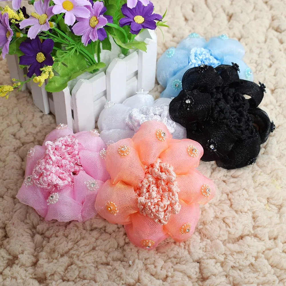 Mesh Hair Bun Net for Kids' Ballet Dance Head Flower Hair Accessories ...