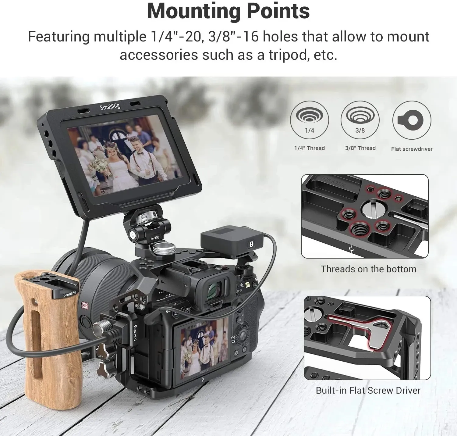 DHgate.com:SmallRig A7S3 DSLR Camera Full Cage Kit for Sony Alpha A1/ A7S III Camera Cage A7siii ...