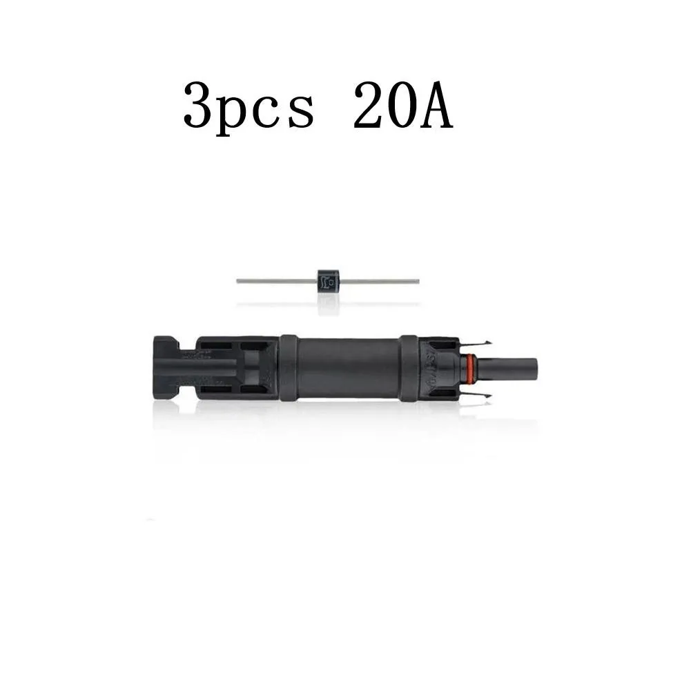 DHgate.com:Waterproof 10A-30A Solar Panel Cable Blocking Diode Plug ...