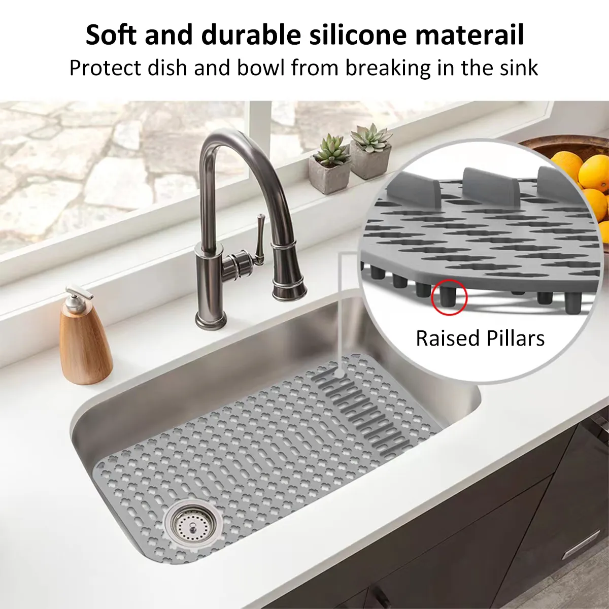 DHgate.com:Heat-Resistant Anti-Slip Silicone Sink Mat | Portable ...