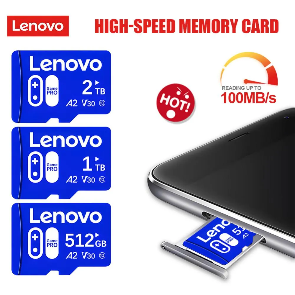 Lenovo U3 Micro TF SD Card V30 Memory Card 128GB 256GB Flash SD Card ...