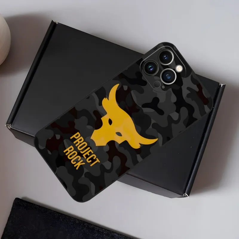 Project Rock Phone Case for iPhone 15 14 13 Pro Mini 11 12 Max Xr X Xs ...