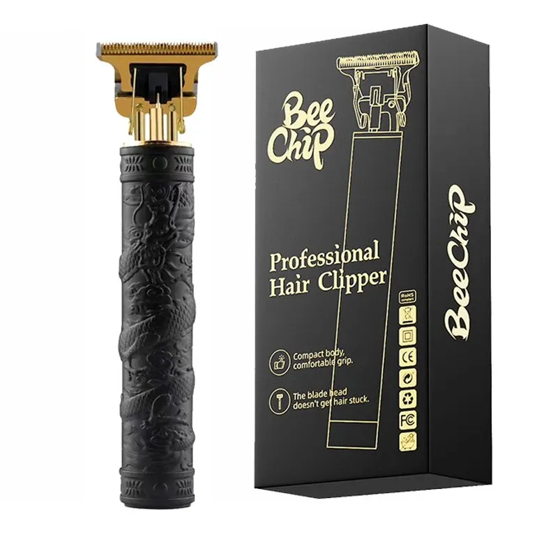 Black Dragon USB-Rechargeable Electric Hair Clippers Set for Men ...