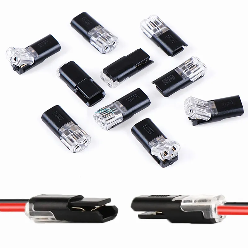 Locking wire connector double-wire quick splice electrical cable ...