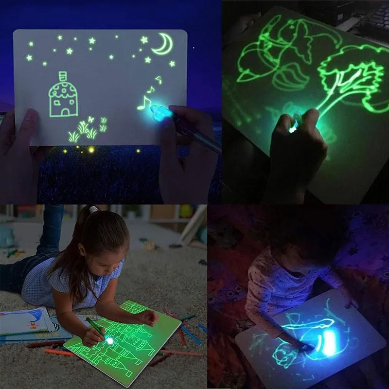 DHgate.com:Luminous LED Drawing Board: Fluorescent Pen & Interactive ...