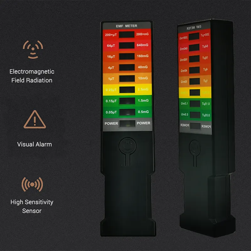 DHgate.com:2024 EMF Meter, Portable 8 LED Electromagnetic Field ...