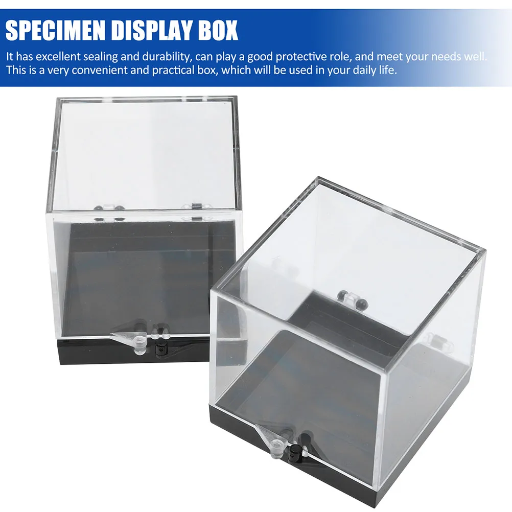 Acrylic Display Cube Boxes - Set of 4 Clear Mini Jewelry Boxes for ...