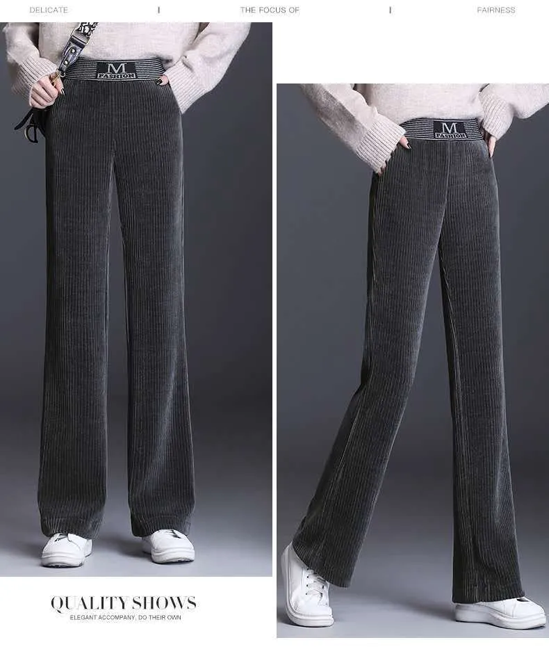 DHgate.com:Winter Cozy Corduroy Pants: Elegant Plus Velvet DHgate.com:Winter Cozy Corduroy Pants: Elegant Plus Velvet