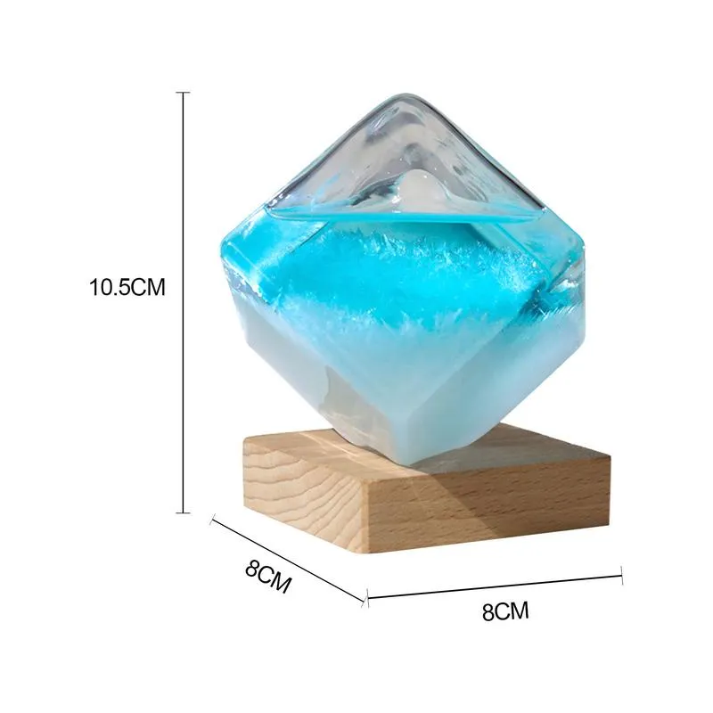 DHgate.com:NordicStyle Glass Storm Weather Predictor Cube Barometer for ...