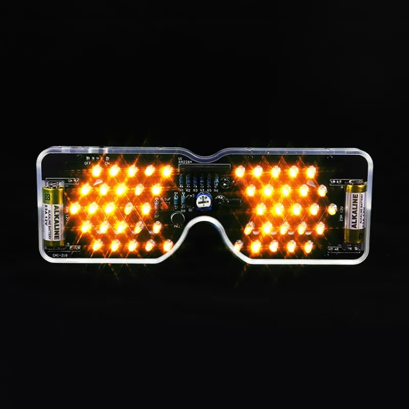 Voice activated light up glasses store