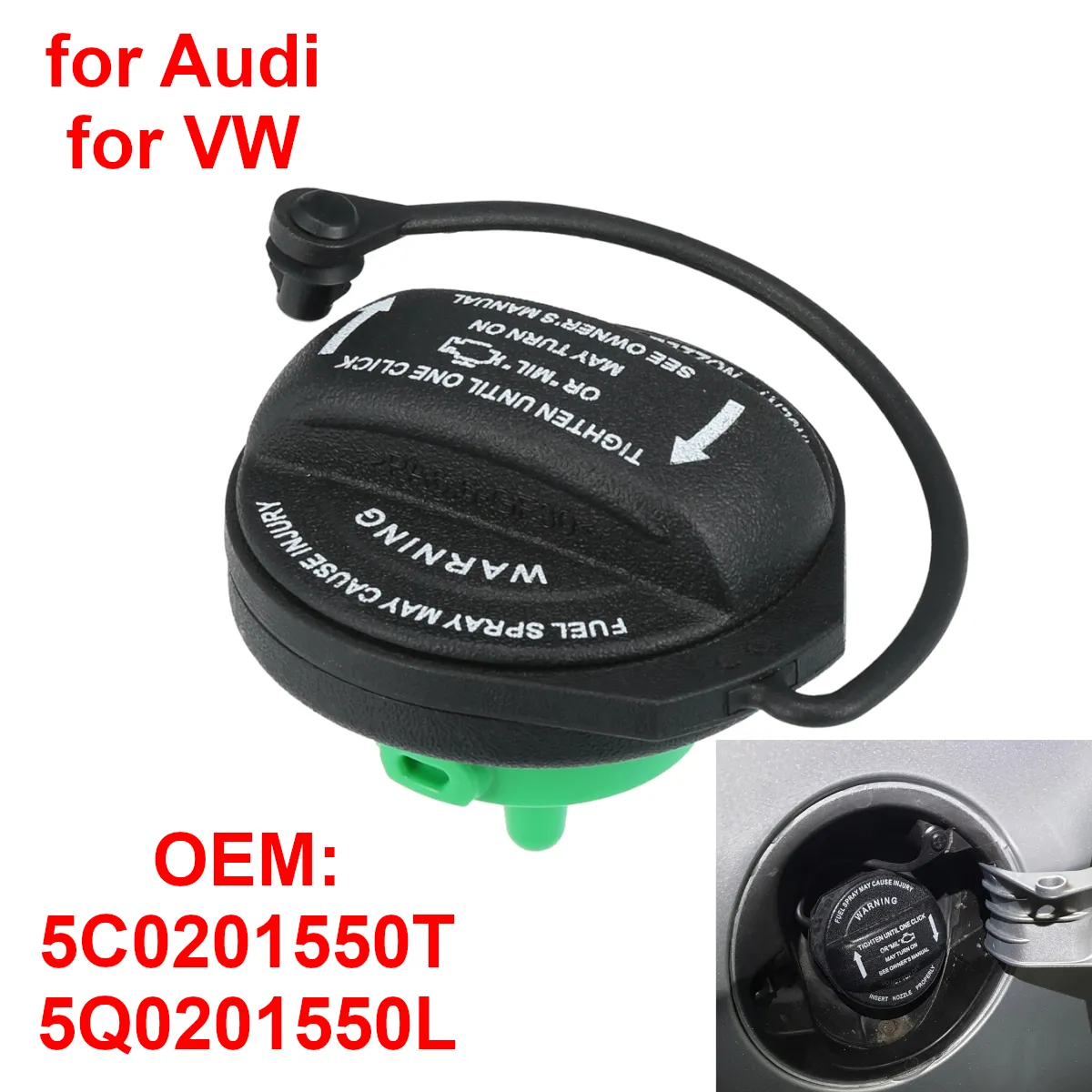DHgate.com:Gen 2 Upgraded Fuel Tank Gas Cap Fits Audi S5 A3 A4 A6 A8 VW ...
