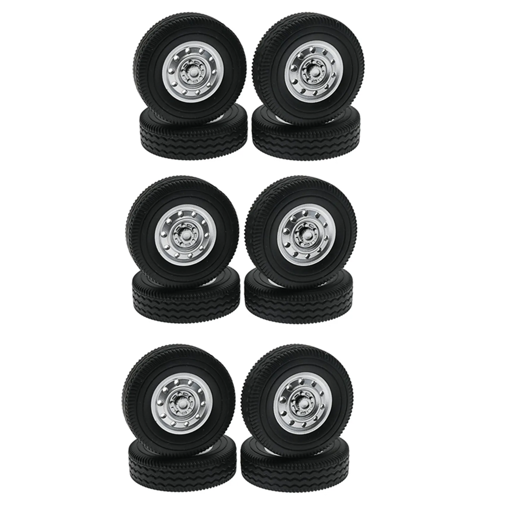 Upgraded Rubber Tires for WPL D12 1/16 Mini RC Drift Car Replacement ...