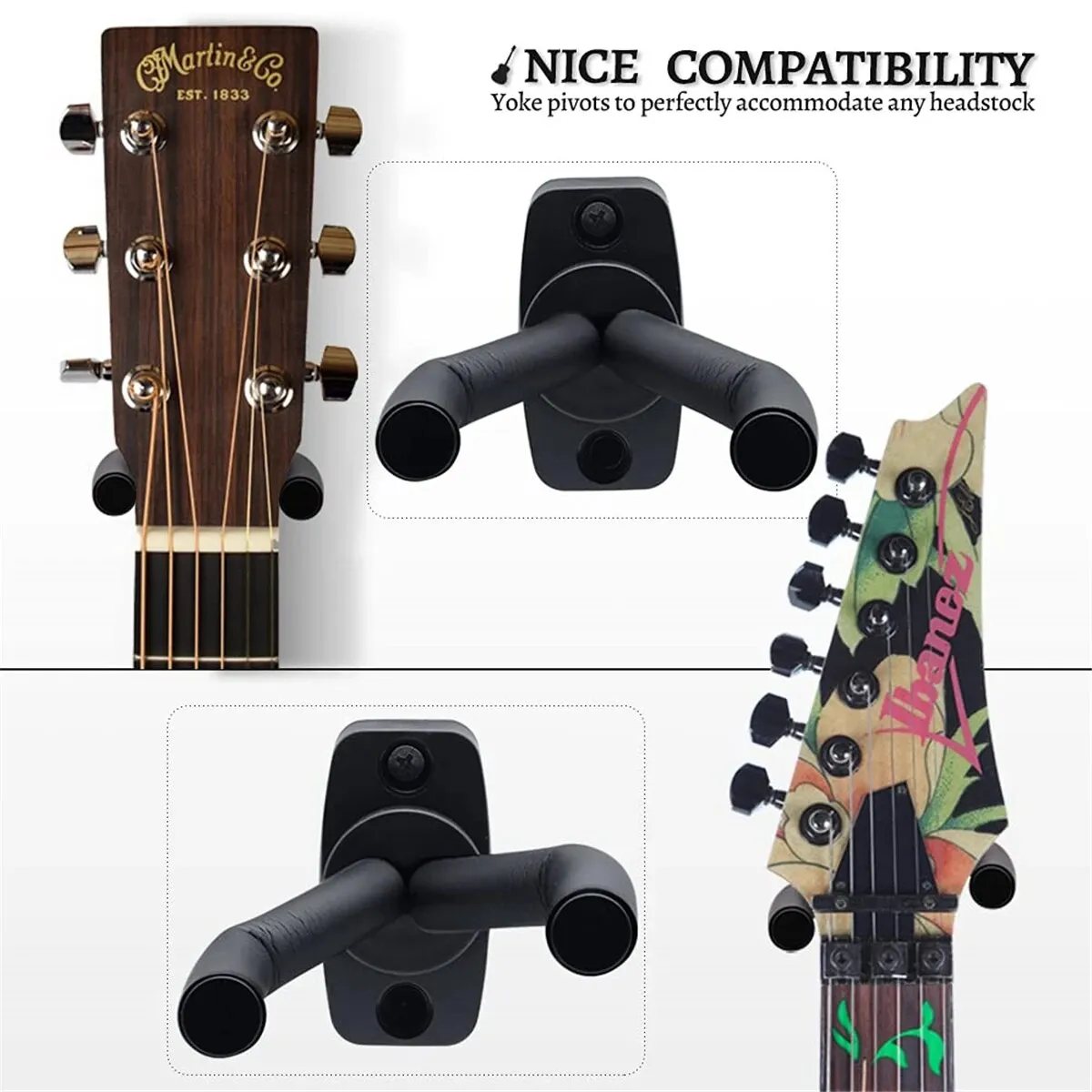 DHgate.com:All-in-One Guitar Wall Mount Hanger, Sturdy Steel Hook for ...
