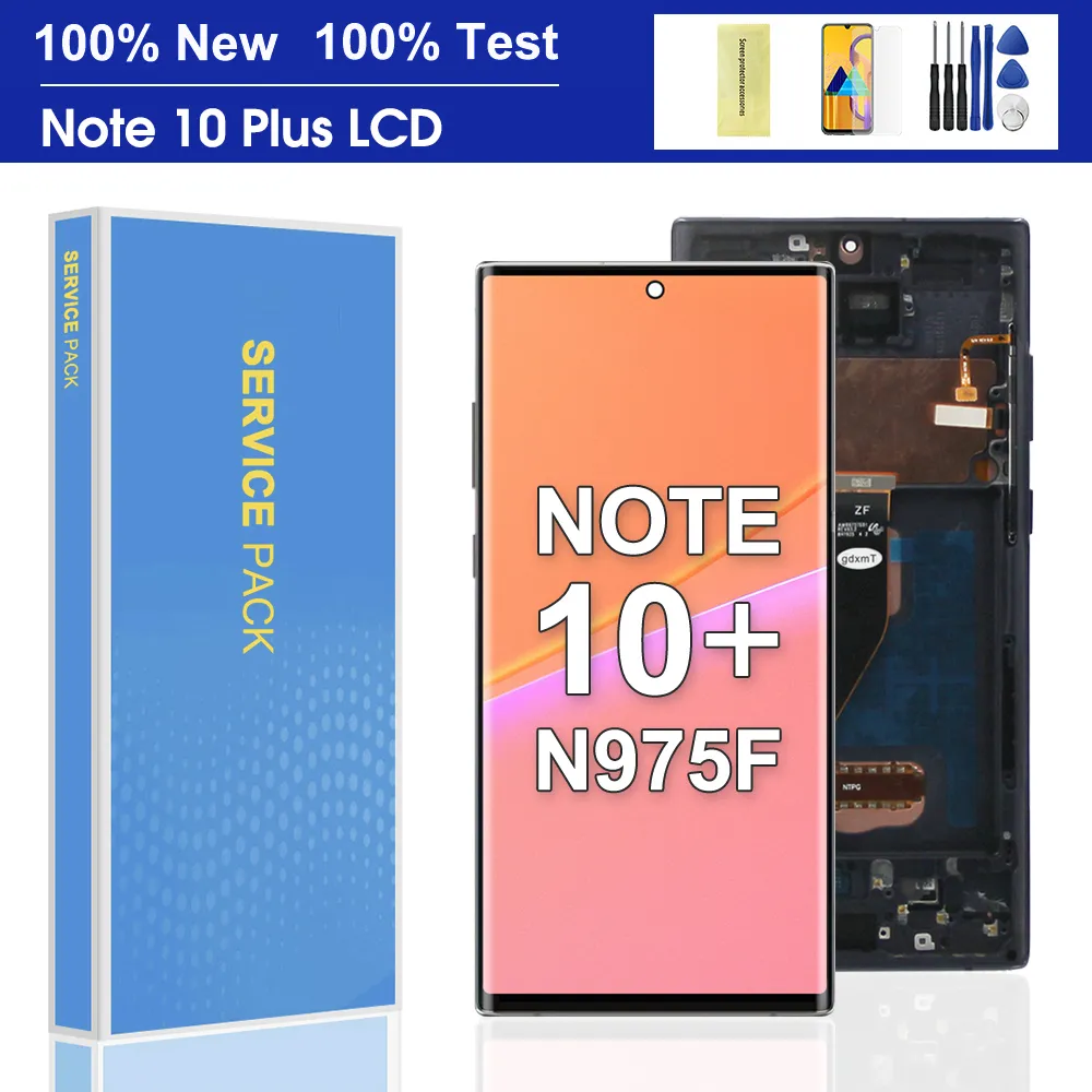 Samsung Note 10 Plus Amoled Lcd 6.8 AMOLED Digital Touch Screen SM ...