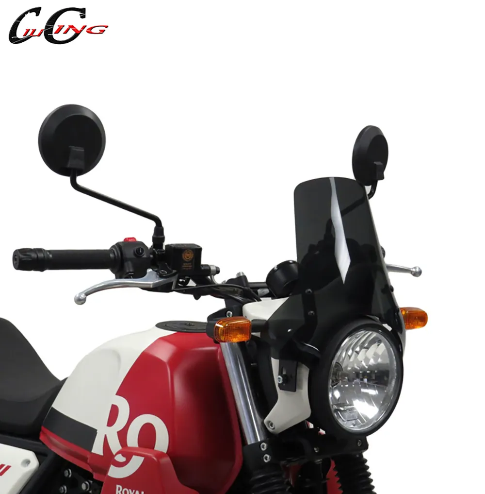 2024 Scram 411 Motorcycle Windshield 8 Inch Polycarbonate for Himalayan ...
