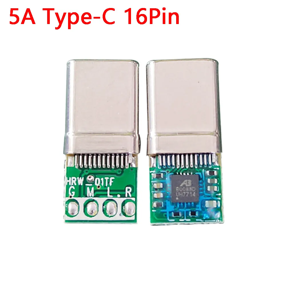 DHgate.com:10PCS USB 3.1 Type-C 16-Pin Audio Connector: Solder Wire ...