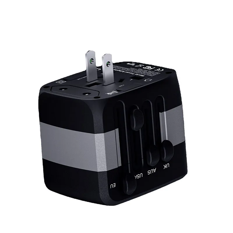 Universal Travel Power Plug Adapter With EU, USA, UK, AU Plugs Type C ...
