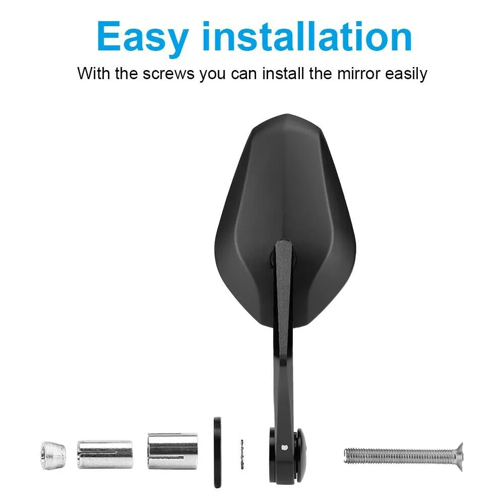 E-Mark Aluminum Motorcycle Bar End Mirrors for Yamaha R6/R3/R1/FZ6/YZF ...