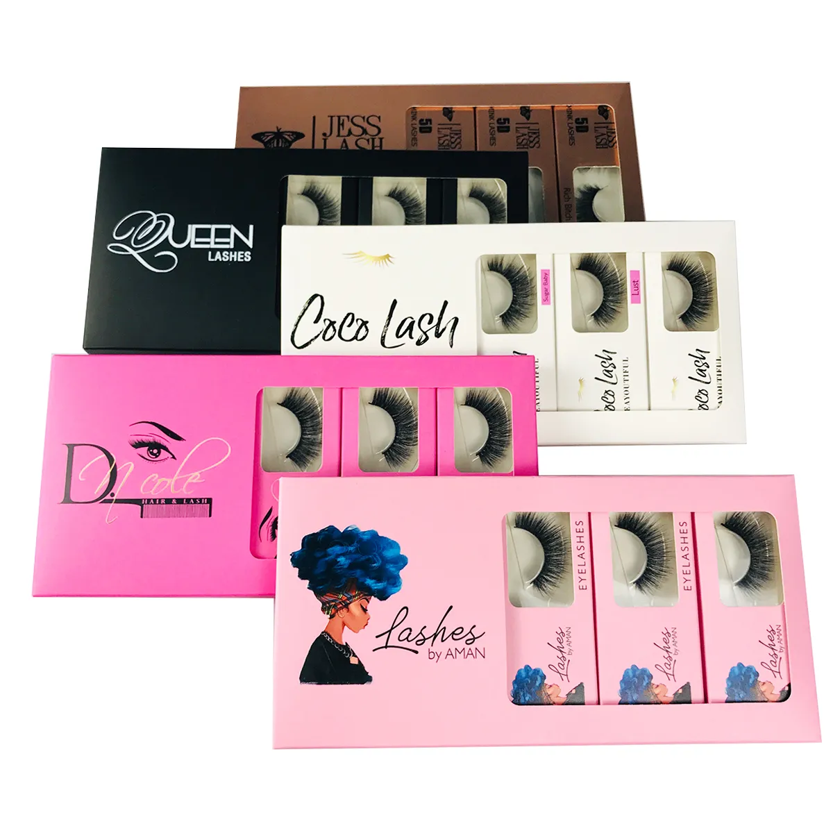 Foxyfox Wholesale Paper Eyelash Package Box Mink Lash Boxes Packaging ...