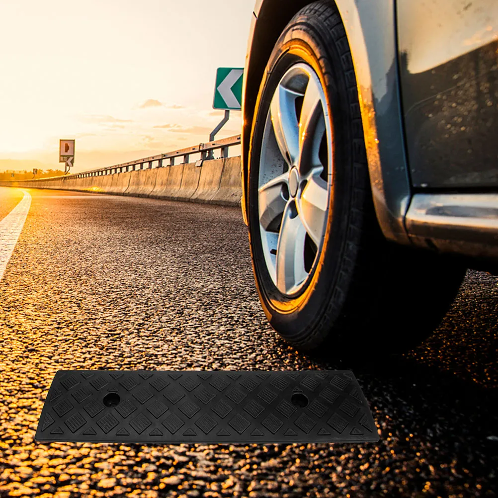 Heavy Duty Rubber Curb Ramps for Cars and Motorcycles, 12 in Wide ...