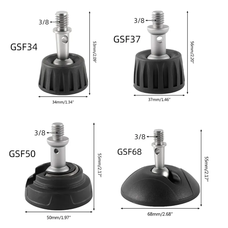 Universal Tripod Rubber Foot Pads for Monopods with Anti-Skid Rubber ...