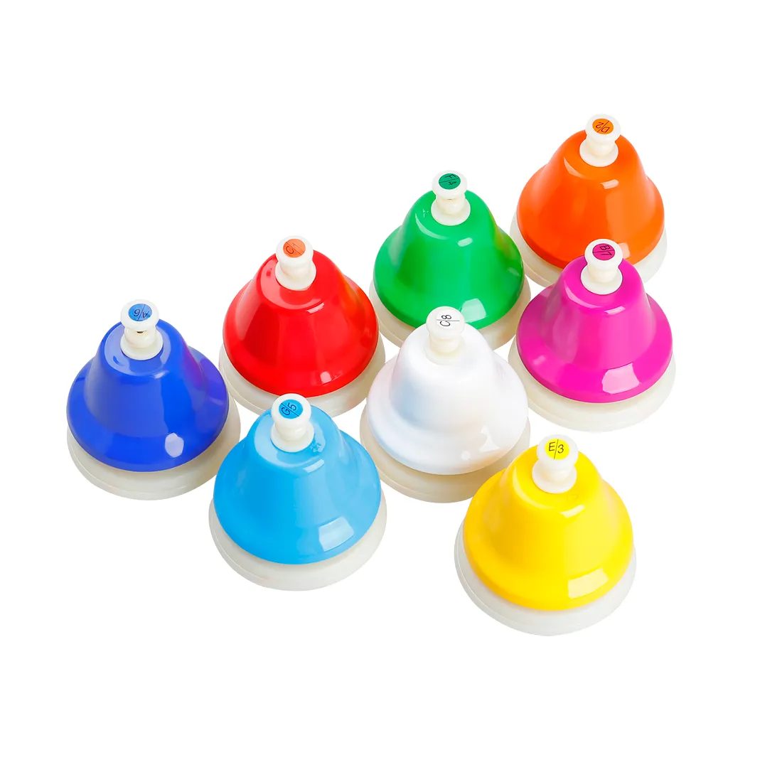 DHgate.com:8-Note Hand Bells Set Colorful Clapped Orff Musical ...