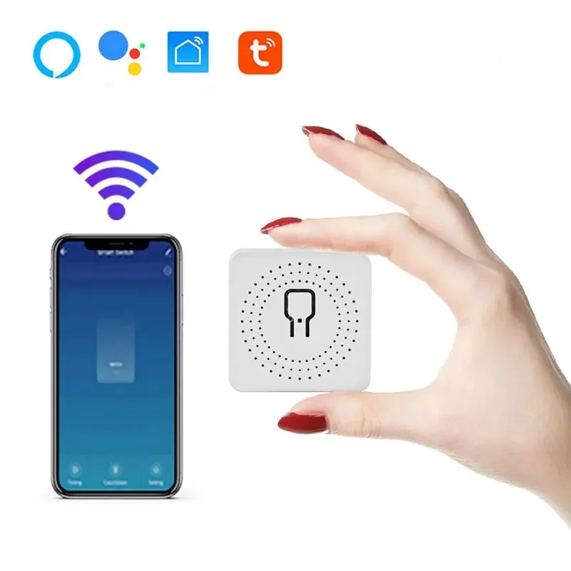 DHgate.com:Mini Smart Wi-Fi Switch, 2-Way Control, Voice Control, Tuya ...