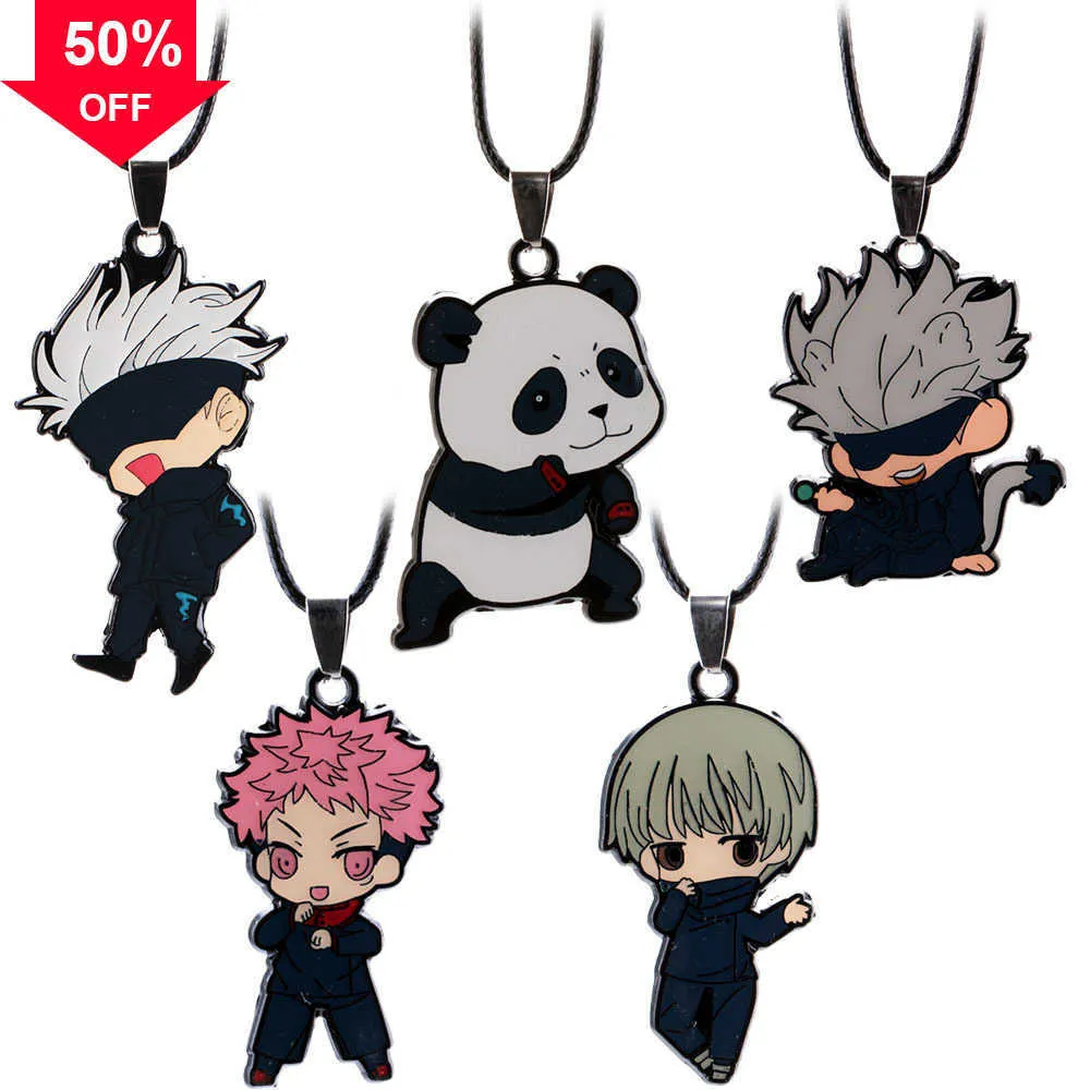 8 Designs Anime Jujutsu Kaisen Gojo Satoru Metal Pendant Necklace ...