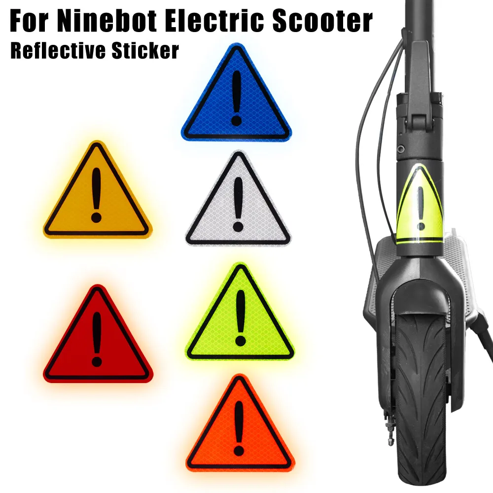 New Reflective Triangle Warning Sticker For Segway Ninebot Max G30 G30D ...