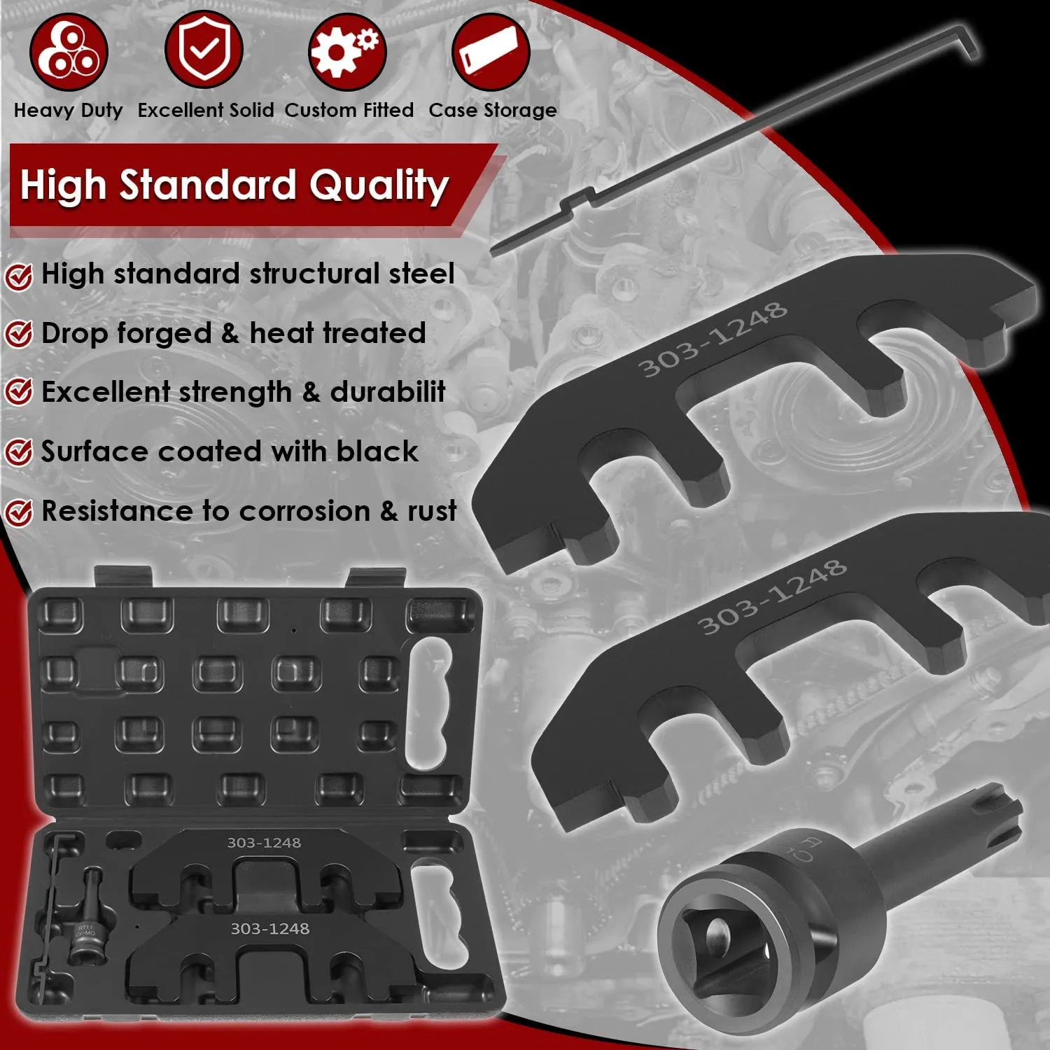 Camshaft Holding Tool Kit Timing Alignment Holder Tool Set for Ford 3 ...