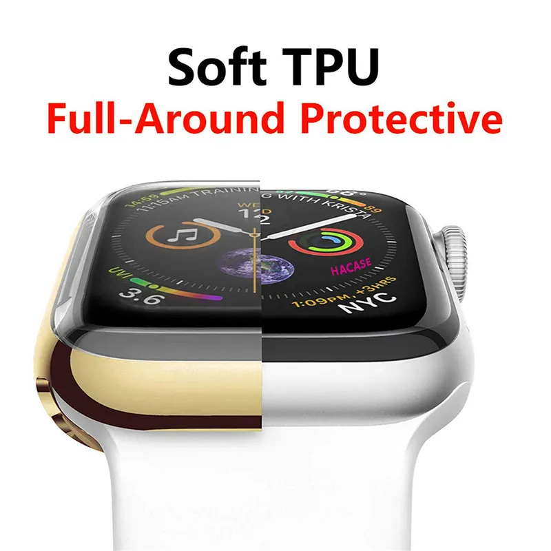 DHgate.com:Full Coverage Soft TPU Screen Protector Case for Apple Watch ...
