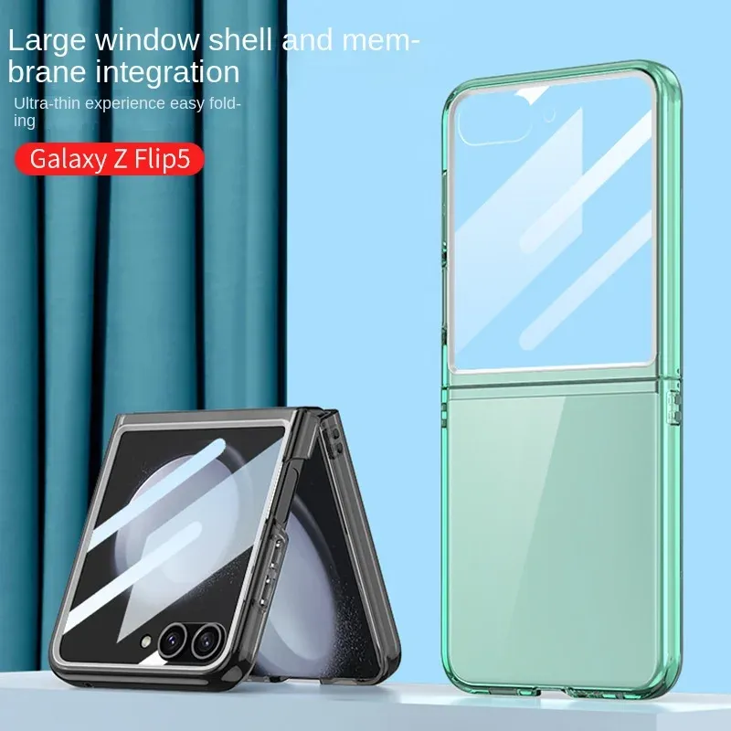 Crystal Clear Electroplated PC Phone Case for Samsung Galaxy Z Flip 5 ...