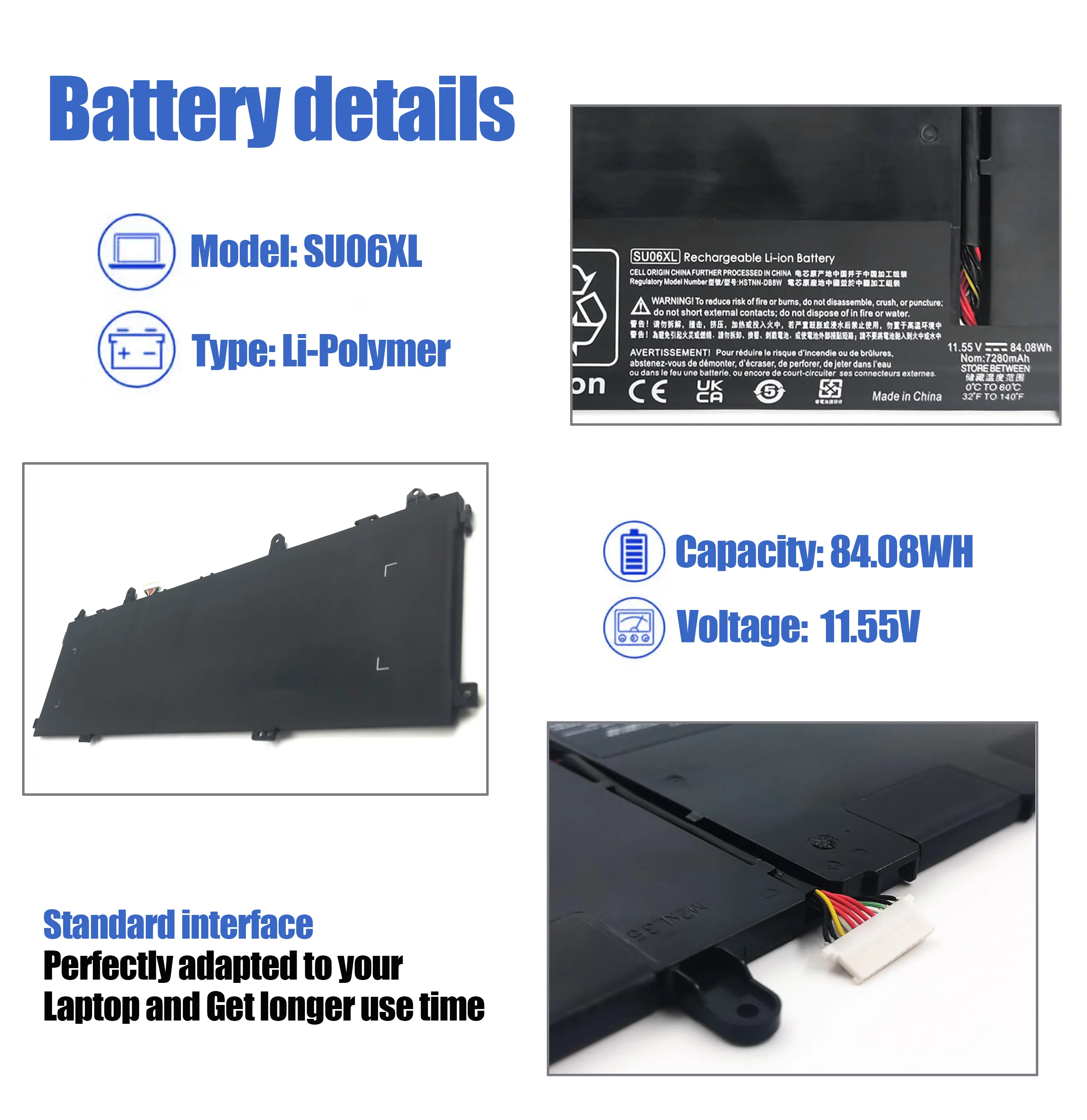 DHgate.com:HP Spectre x360 Laptop Battery, SU06XL Replacement Notebook ...