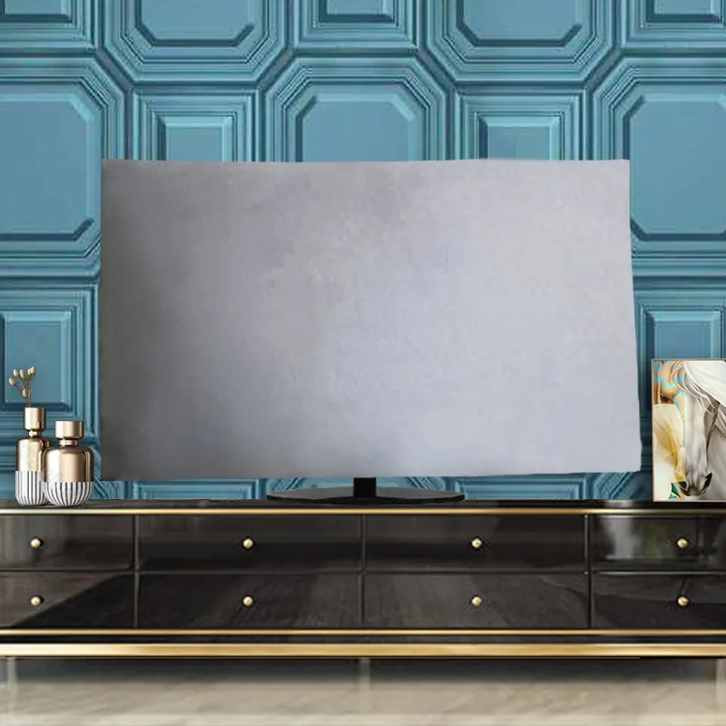 Premium Velvet Fabric TV Cover with Dustproof Hanging Design, Fits 43 ...