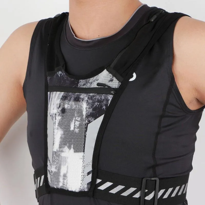 Running Chest Pack Cycling Reflective Vest: Breathable Mesh Running ...
