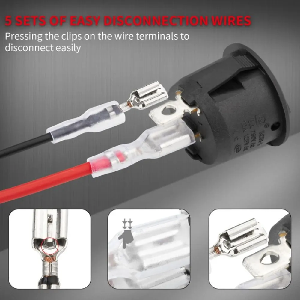 DHgate.com:5-Pack Rocker Switch: 20mm SPST 12V Mini Toggle Switch, 2 ...