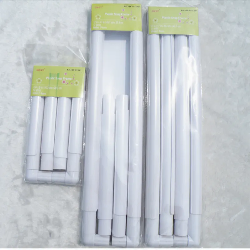 Square Shape PVC Plastic Embroidery Frame Set for Cross Stitch Sewing ...