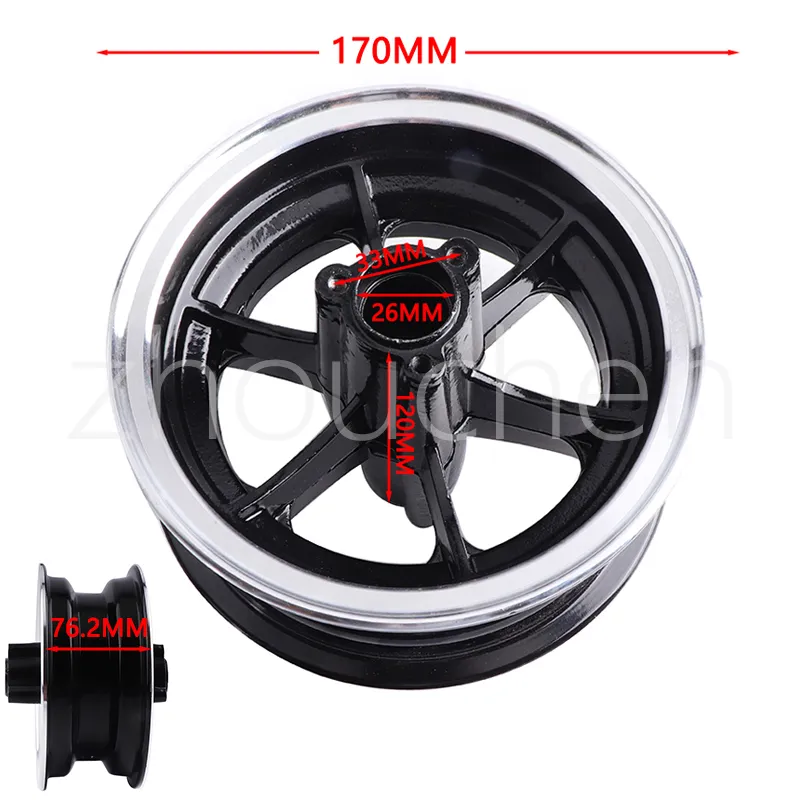 6 Alloy Wheel Hub For Small And Mono Wheel Scooter And E Bikes Fits ...