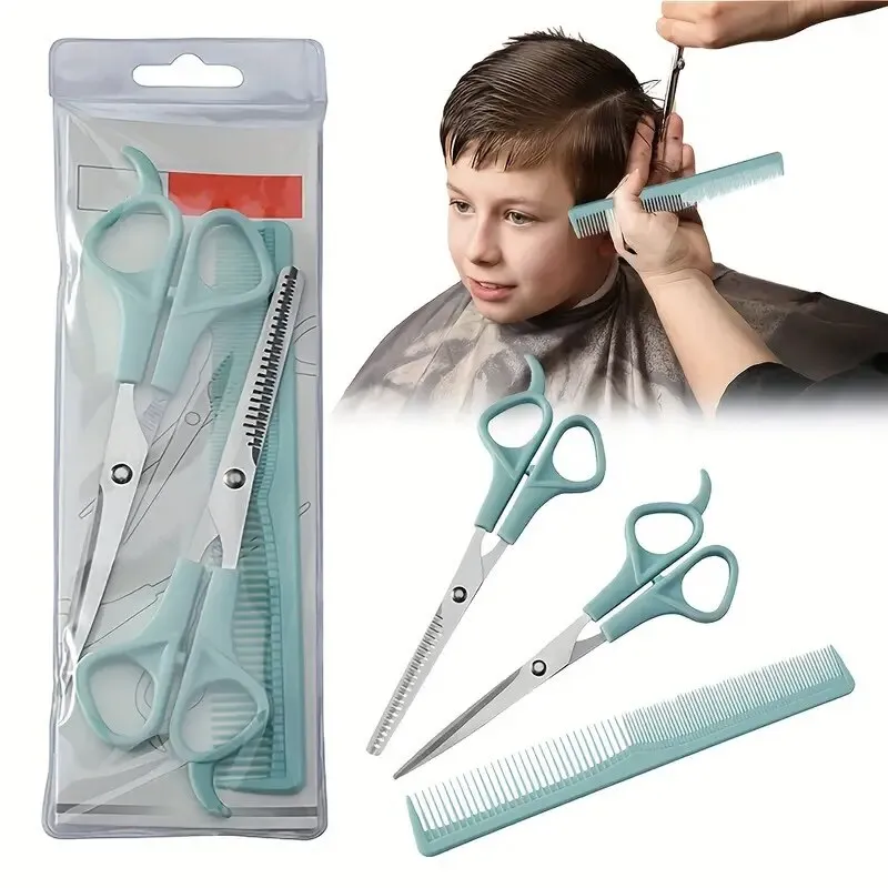 DHgate.com:3Pcs Baby Hair Scissors Set - Flat Scissors & Comb - Safe ...