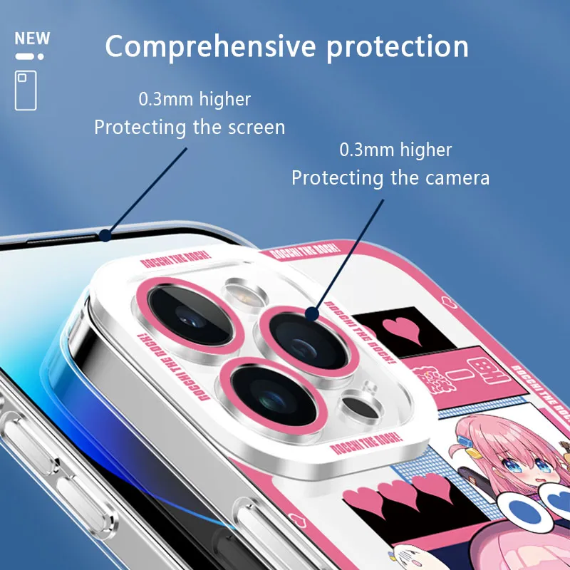 Anime Bocchi The Rock Phone Case for Samsung Galaxy - Soft Silicone ...