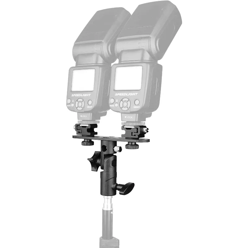 DHgate.com:Dual Flash Bracket,Hot Shoe Speedlight Umbrella Holder,Light ...