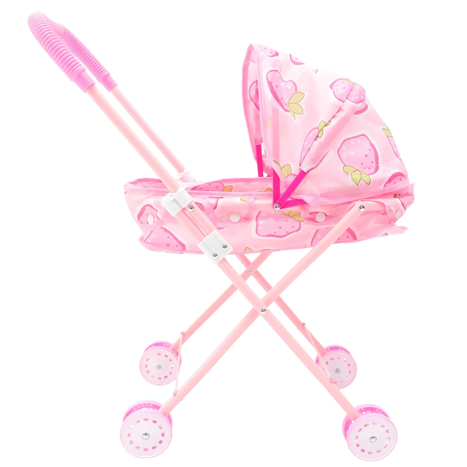 Movable Doll Stroller Playset: Realistic Toy Baby Cart with Accessories ...