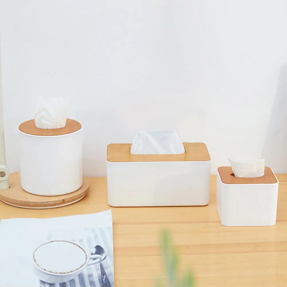 Ceramic Tissue Box Holder Porcelain Tissue Storage Box Simple Durable ...
