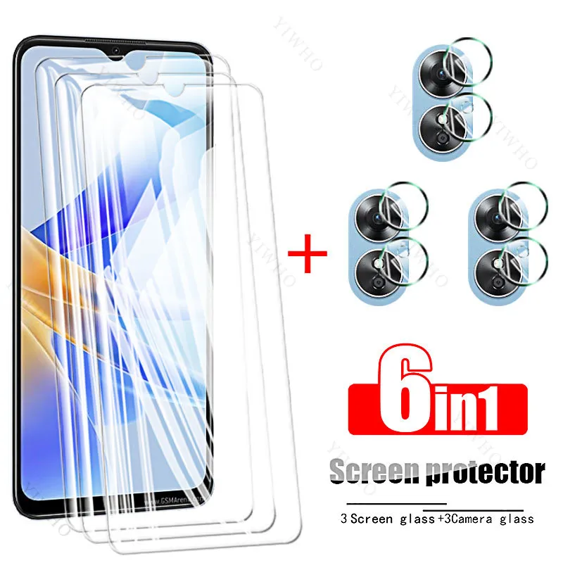 DHgate.com:OPPO A17 Tempered Glass Screen Protectors with Camera Lens Film for A15 A16 A77 A77s ...