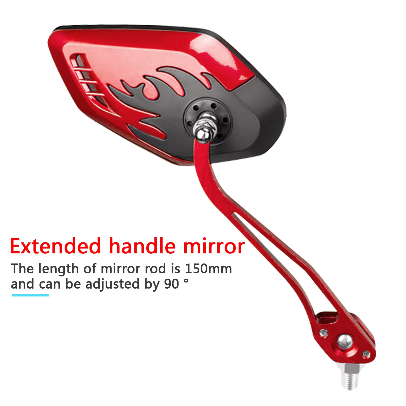 DHgate.com:2-Pack Premium Acrylic Bike Mirrors, Adjustable Wide-Angle ...