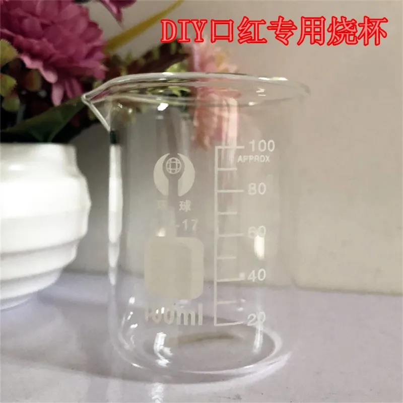 100ml Glass Beaker For DIY Lipstick High Temperature, Stirring Rod ...