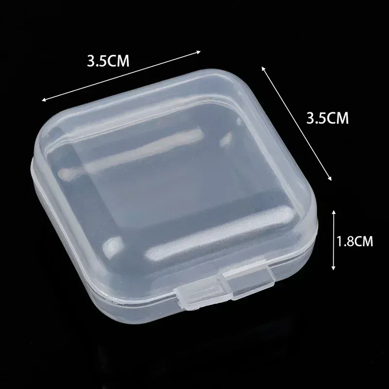 Jewelry Box for Earrings, Small Ring Boxes - Transparent Square Plastic ...