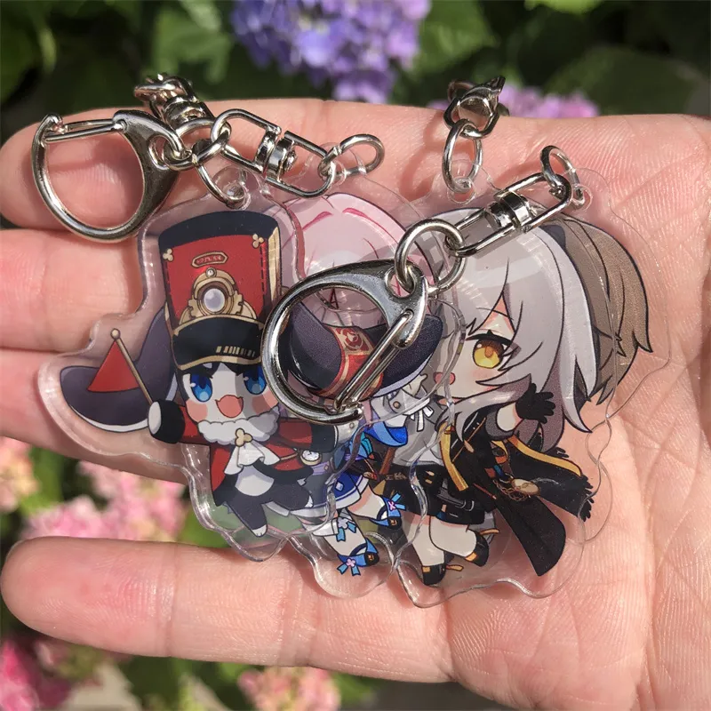 DHgate.com:Honkai Star Rail Pom-Pom Jing Yuan Yanqing Himeko Keychain ...
